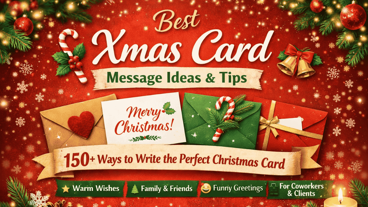 Best Xmas Card Message: 150+ Ideas and Tips to Write the Perfect ...